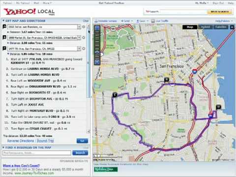 Finding your way with Yahoo Maps