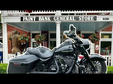 Scenic Motorcycle Ride to Paint Bank, VA: Exploring the General Store & Swinging Bridge Restaurant