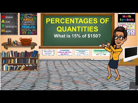 Finding percentages of quantities in 3 easy steps! (part 1) NO CALCULATORS