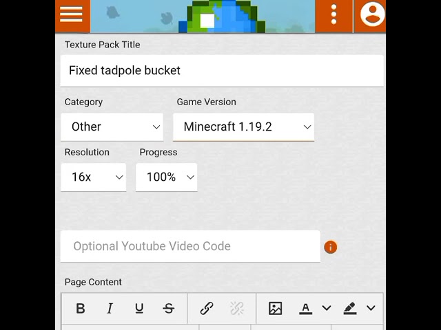 Fixed water mobs bucket Minecraft Texture Pack