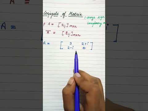 🔥What is the conjugate of the matrix? || # shorts || # viral🔥
