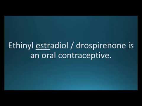 (CC) How to pronounce ethinyl estradiol / drosperinone (Yaz) (Memorizing Pharmacology Flashcard)