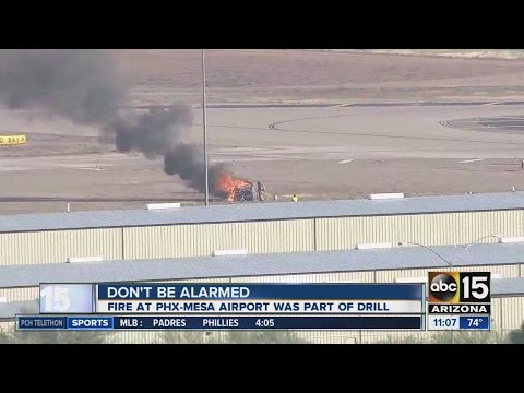 Drill at Phoenix-Mesa Gateway Airport
