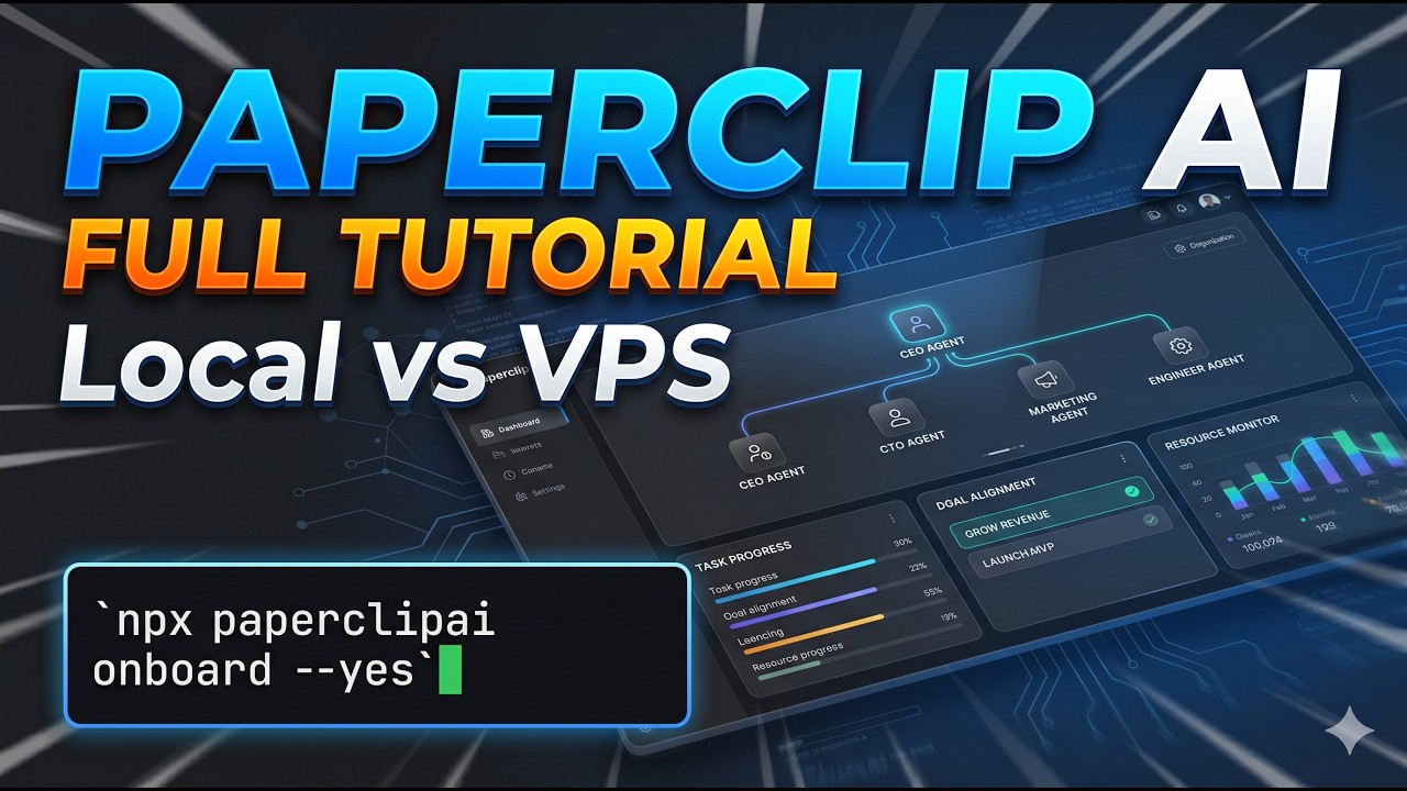Paperclip AI Company Tutorial (Step by Step) – Crash Course – Local and VPS