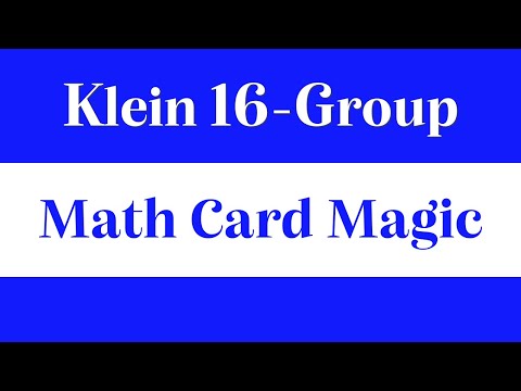 Klein 16-group (and Beyond) & CMA Sequences