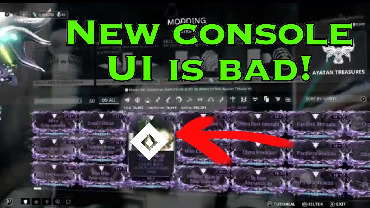 WARFRAME - New console UI update
