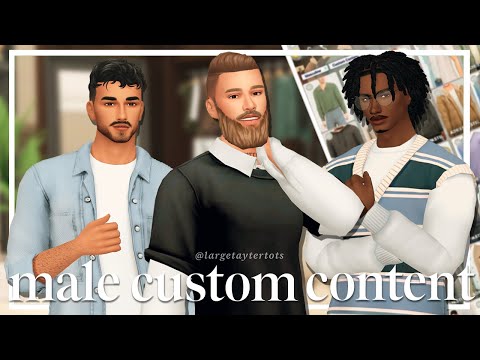 Male Maxis Match Custom Content for The Sims 4 (100+ links) / CC Shop With Me