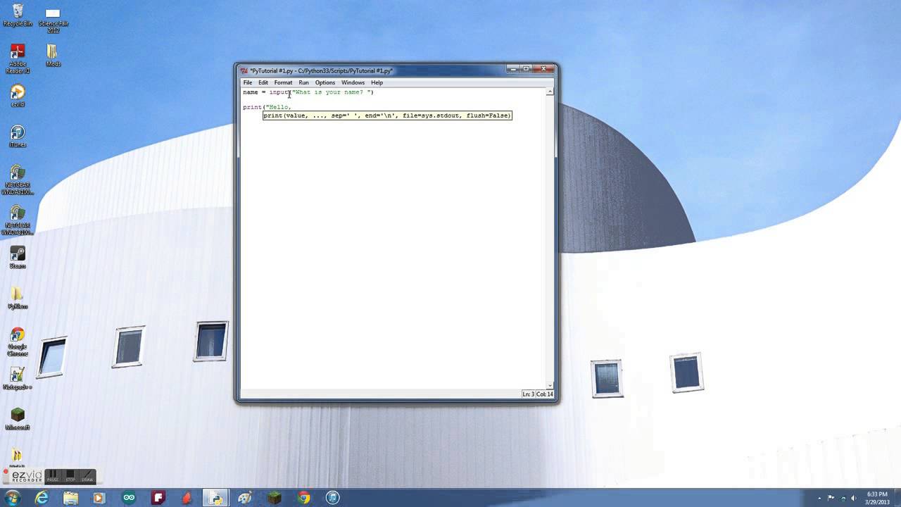 Python Tutorial #1: Print and Input