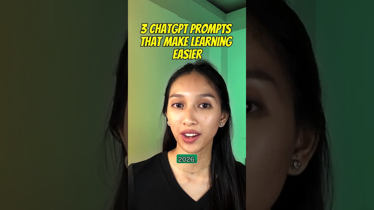 3 ChatGPT Prompts that Make Learning EASIER  #promptengineering  #onlinecourses  #chatgpt  #ai