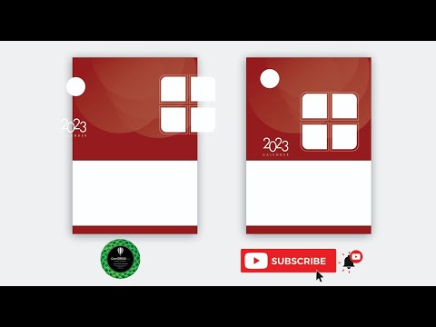 Unique background to 2023 calendar template