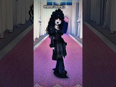 "Gothic" theme in DTI ☠️ #dti #roblox #dresstoimpress