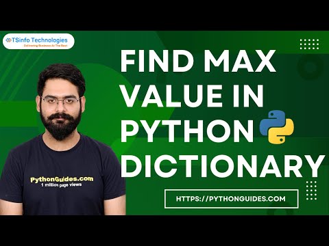 How to find the max value in a Python Dictionary | Find max value in Python dictionary