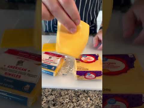Which Brand has the Best American Cheese?? Trader Joe’s vs Great Value #shorts