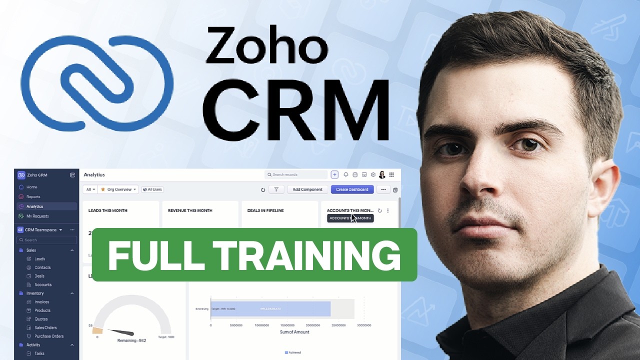 Zoho CRM FULL Beginners Tutorial 2026 | Beginner to Pro Training
