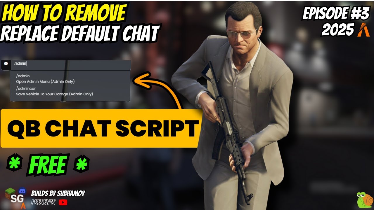 HOW TO CHANGE DEFAULT CHAT IN FIVEM | QBCORE | QBCore CHAT |  FREE | TUTORIAL #3