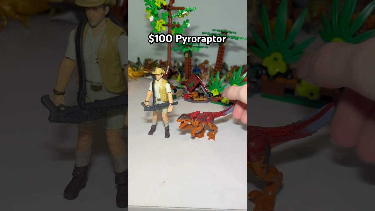 $1 Vs $500 Pyroraptor #jurassicworld #pyroraptor #jurassicworldrebirth