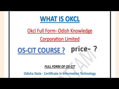 OS-CIT exam fill course details. what is OS-CIT. #oscit