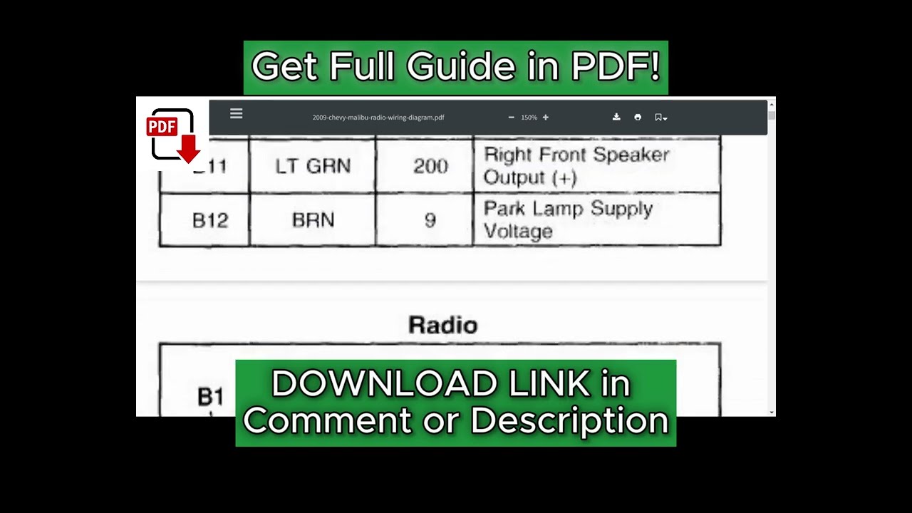 [DIAGRAM] 2009 Chevy Malibu Radio Wiring Diagram