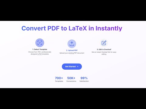 PDFToLaTeX.app - Convert PDFs to LaTeX code instantly with AI-powered accuracy