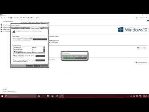How to Use System Restore on Microsoft Windows 10 Tutorial