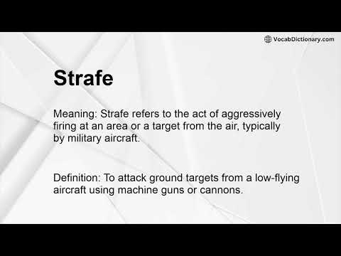 Strafe Meaning