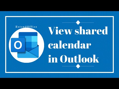 How to view shared calendar in Outlook