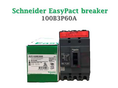 Schneider Circuit breaker Easypact EZC100B 60A