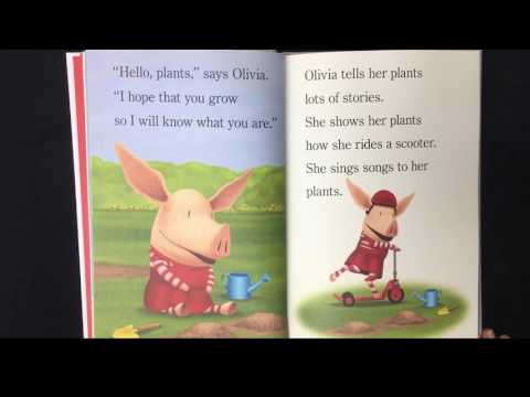 Olivia Plants A Garden children's book read aloud by Books with Blue