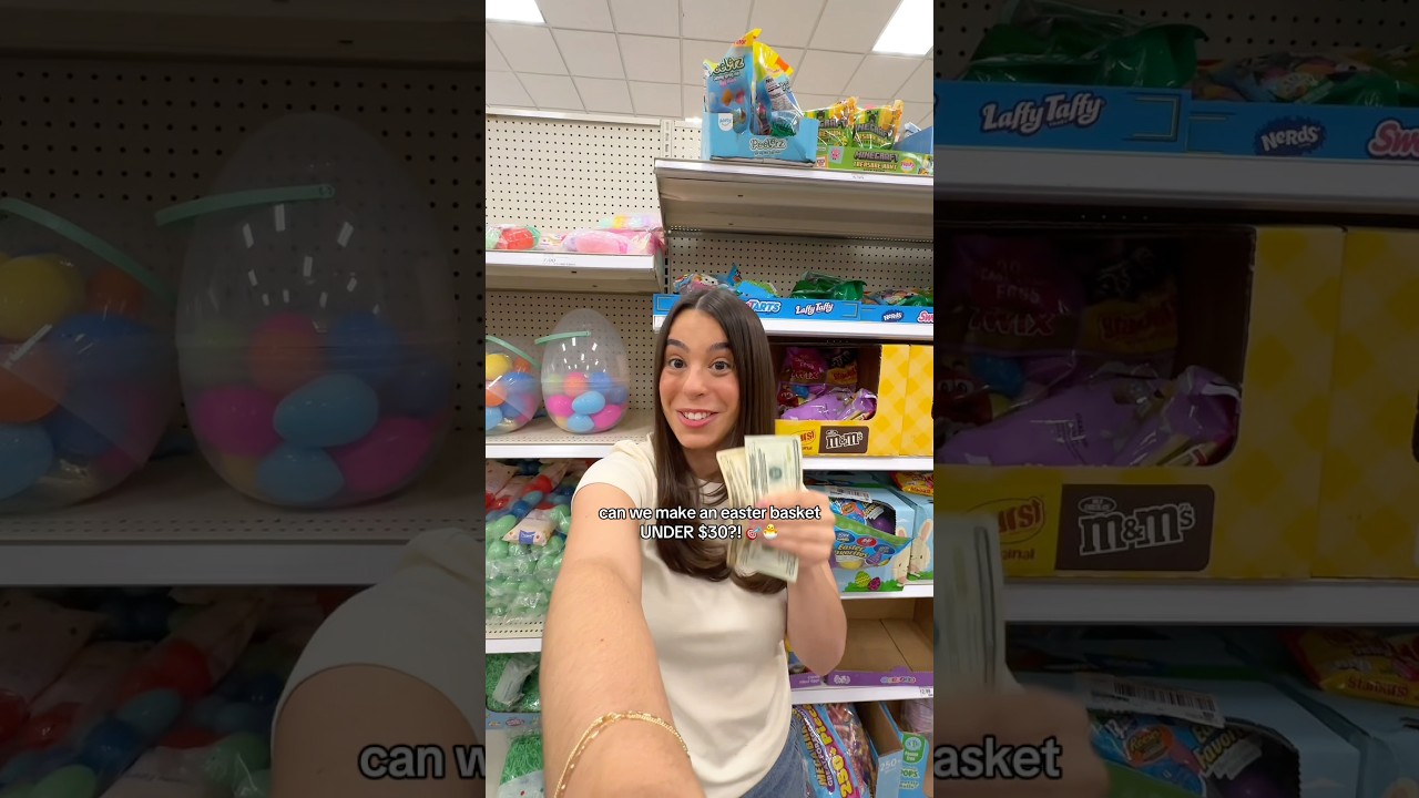 CHICK EASTER BASKET ON A BUDGET 👀🐣🧺🤯🎯How did I do?! #easterbasket #easter #target #challenge
