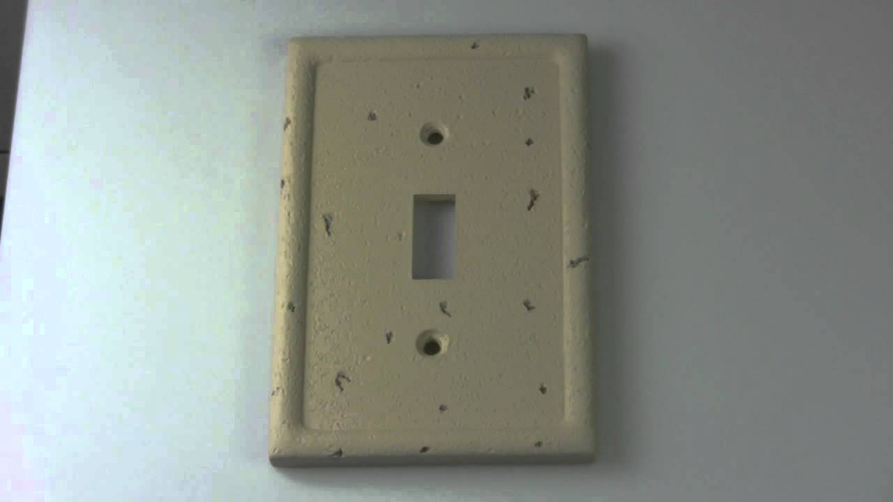 Ivory Resign Single Toggle Switch Plate Cover