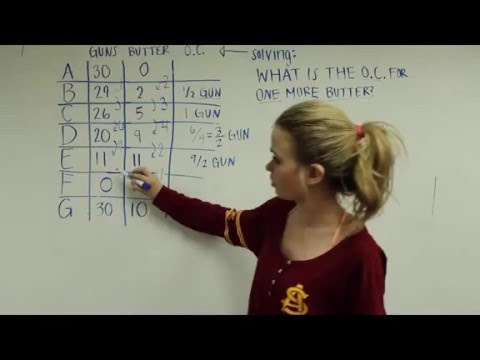 Production Possibility Opportunity Cost Examples