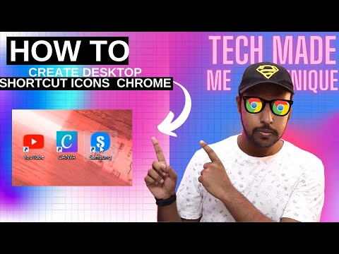 How to create desktop shortcut icons directly from google chrome