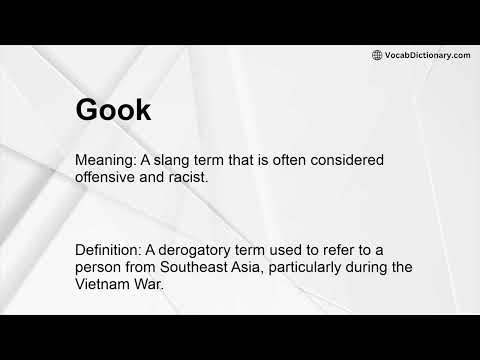 Gook Meaning