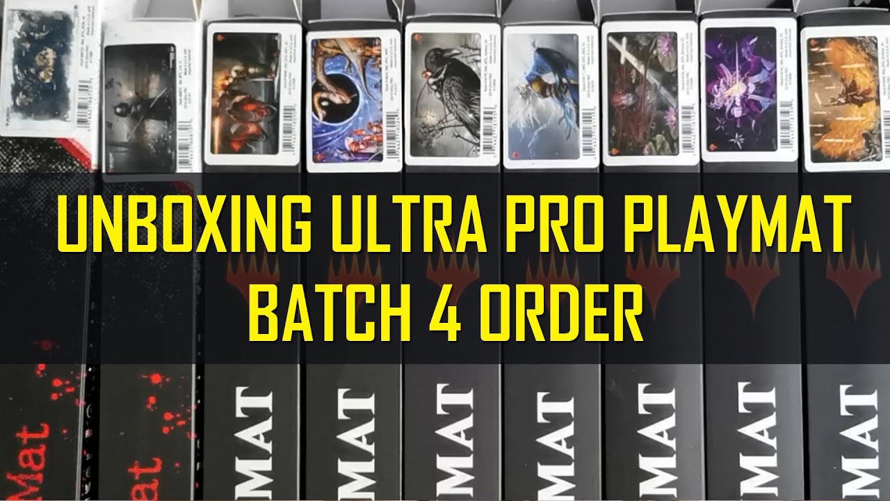 Unboxing Ultra Pro Playmat Batch 4 Order