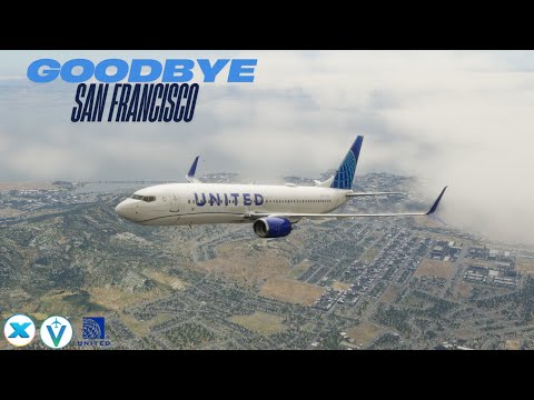 X-Plane 12: Taxi & Takeoff from KSFO – Boeing 737-800