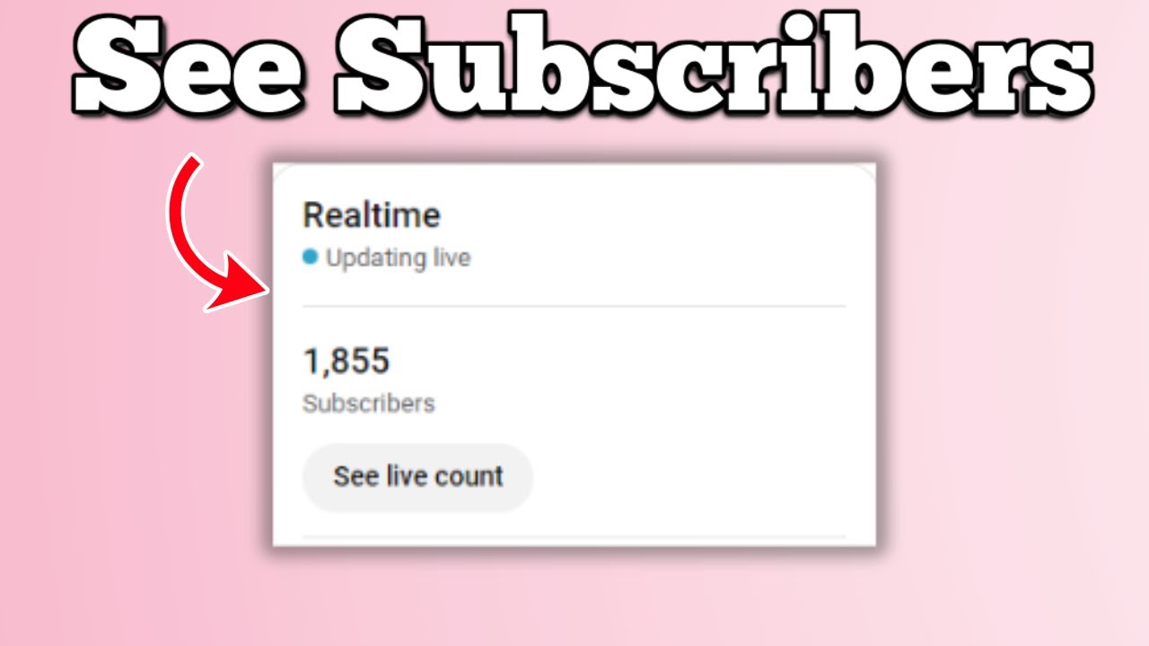 How to See Live Subscriber Count in Youtube Studio On Pc - Full Guide