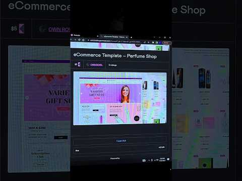 E-commerce template for perfume shop #designs #templates