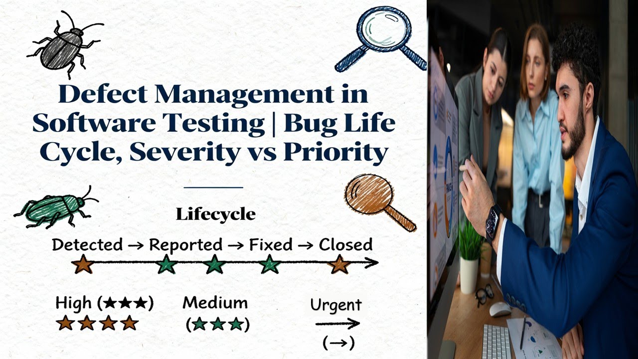 Defect Management in Software Testing | Bug Life Cycle, Severity vs Priority