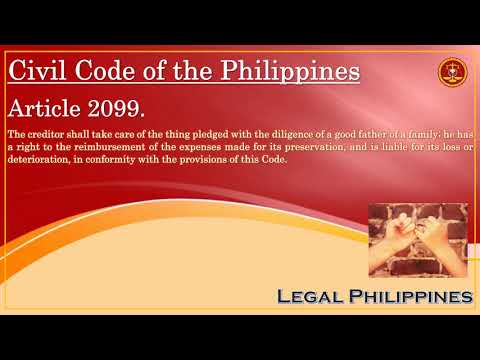 Civil Code of the Philippines, Article 2099