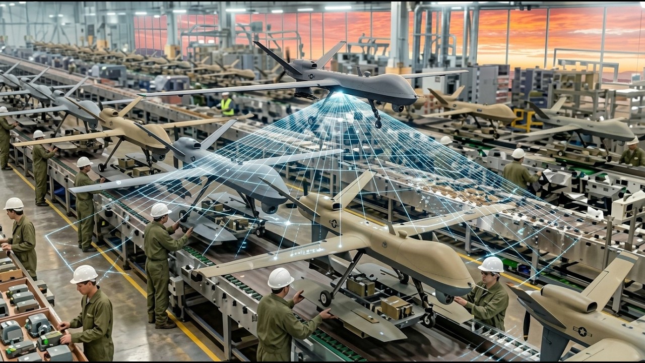 Inside the World’s Most Advanced Military Drone Factory  Full UAV Manufacturing Process