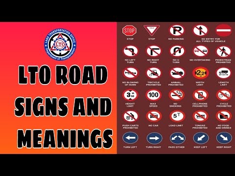 LTO Road Signs and Meanings | AvicYT
