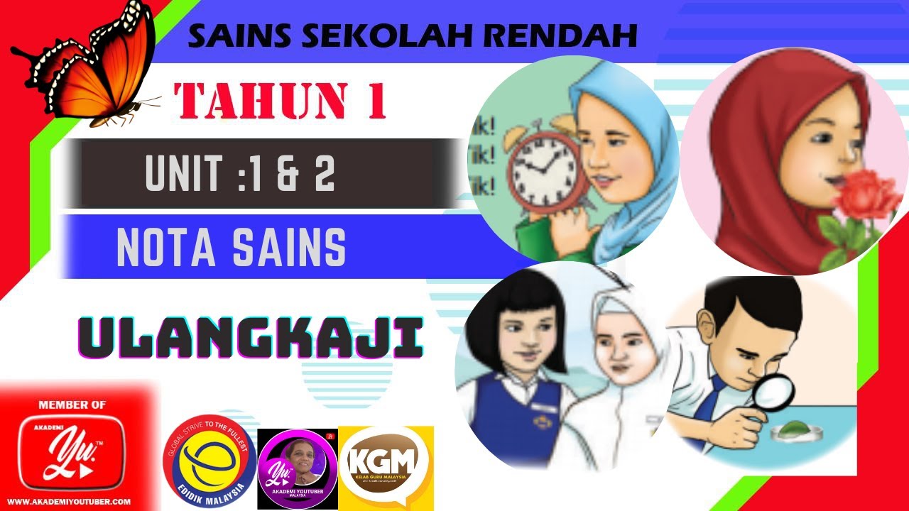 NOTA SAINS Tahun 1 - ULANGKAJI  unit 1 dan 2