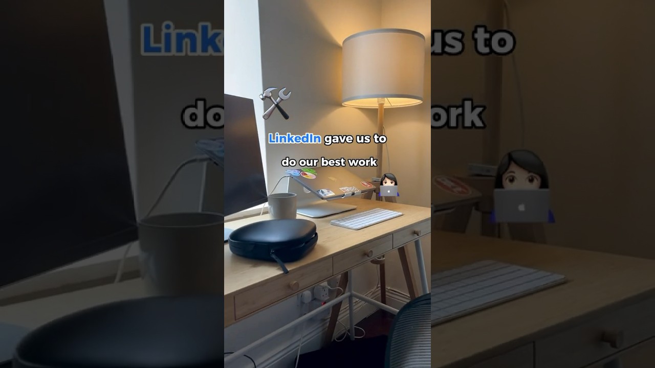 Tools LinkedIn gave us to work from home 🛠️ #wfhsetup2023 #bigtech #linkedinlife