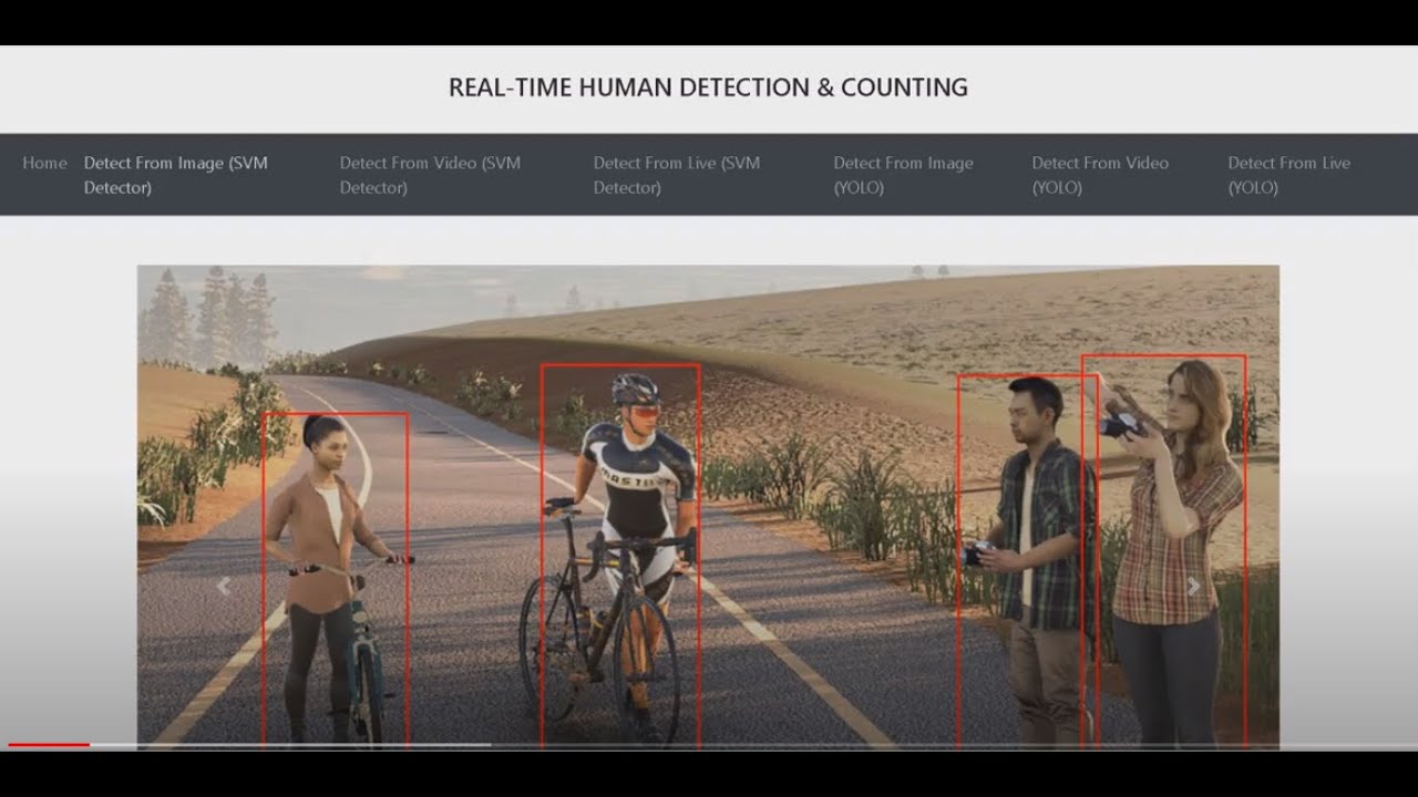 Human detection and counting project |Machine learning project |Python project