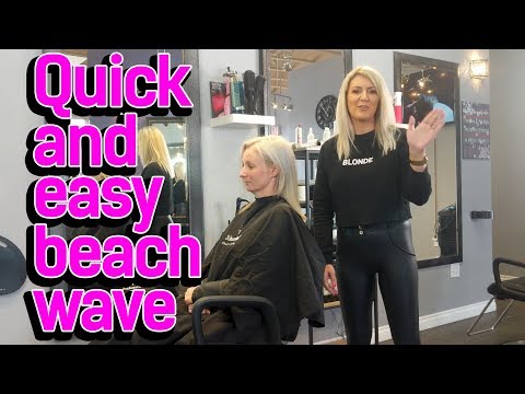 Quick and Easy way to get the beach wave look! | Simply Stunning
