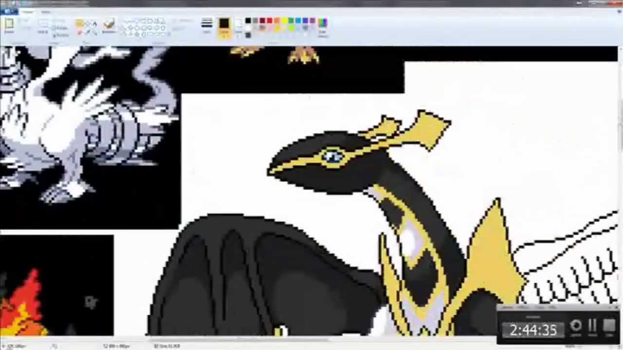 Respriting pinkiedash434's Aura Shadow Dragon (HD)