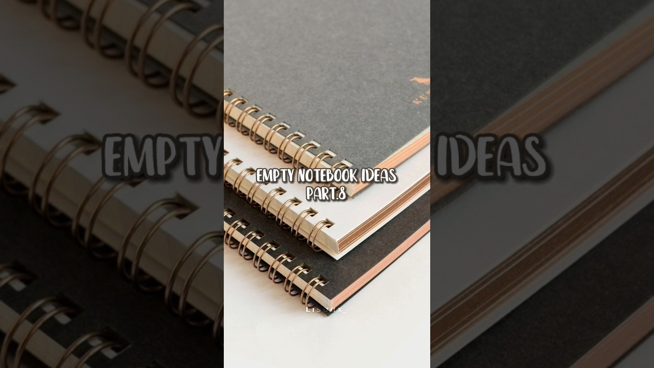 EMPTY NOTEBOOK IDEAS PT.8 🎄