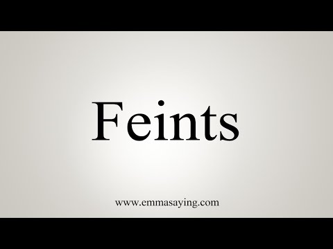 How To Say Feints