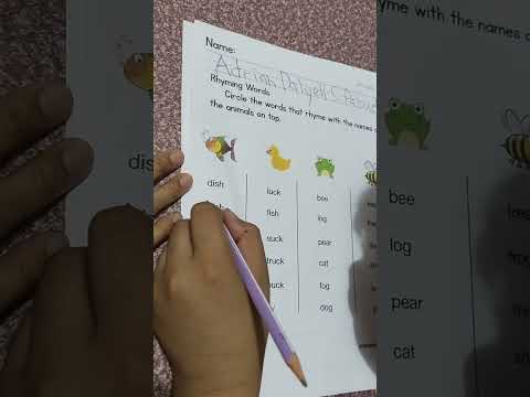 Homeschool Lesson : Rhyming Words by Ausome Dalyell