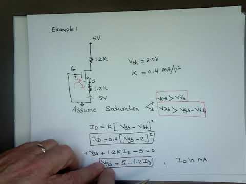 How to solve a MOSFET circuit